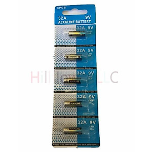 Hillflower 5 Piece 26A A26 L816 26 Card 0% Mercury 0% Hg 6V Alkaline Premium Battery