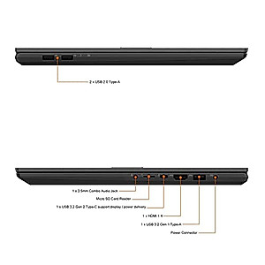 ASUS VivoBook Pro 16X 16 OLED 4K UHD WQUXGA (3840 x 2400) Slim Laptop Core i7-11370H NVIDIA GeForce RTX 3050 Backlit KB 100% DCI-P3 Pantone Win11 Pro w/HDMI (16GB RAM | 2TB SSD)