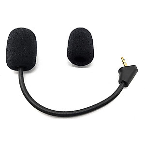 TNE 2 Pack Replacement Game Mic Microphone Boom for 2nd Version Wired Kingston HyperX Cloud 2 II Cloud Core Cloud Pro CloudX PS4 Xbox One Nintendo Switch Computer PC Gaming Headsets