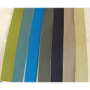 Turtlecreek Made in USA Cotton Canvas Reuseable Grocery Tote Bags - Short Green Handles - Regular Size - 4 Pack