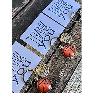 Harper Olivia PACK OF 3 Basketball Coach Appreciation KeyChain with Gift Packaging for your Coach gifts for Basketball coach multipack team gift! Great for multiple coaches for basketball player