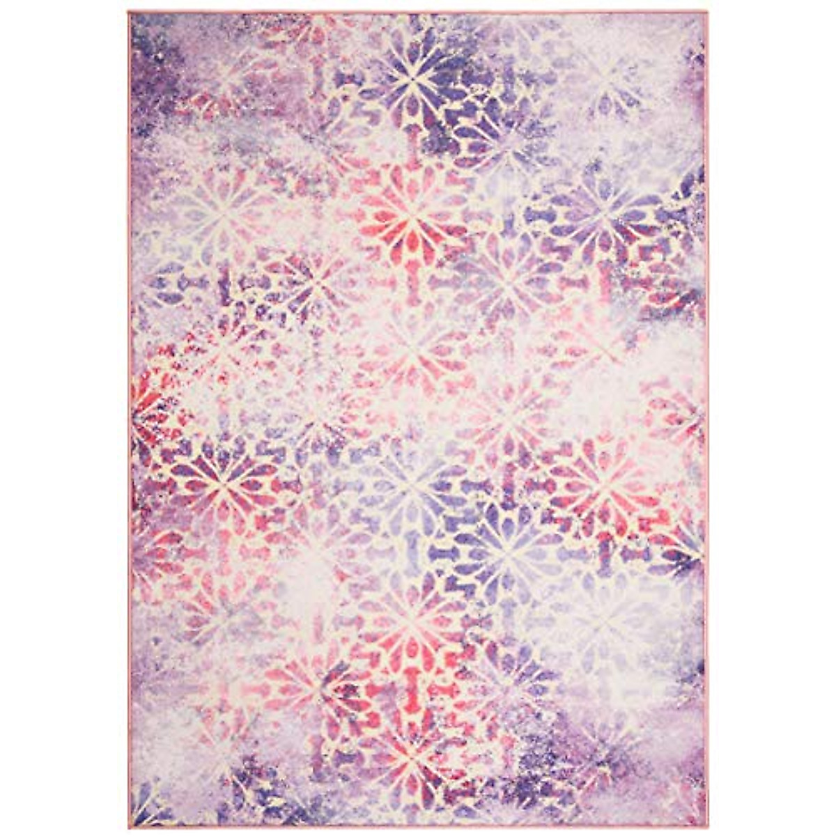 SAFAVIEH Machine Washable Slip Resistant Collection 6' 7" x 9' Purple/Pink Inspired by Disney's live action film Aladdin - Jasmine Area Rug