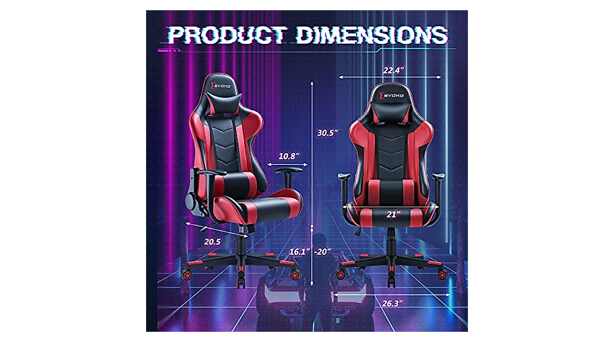 Devoko Ergonomic Gaming Chair - Adjustable High Back PC Chair