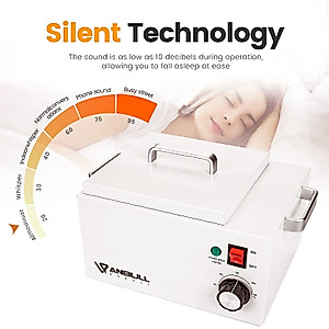 Anbull BUT2.5L 5.5lb Professional Single Wax Warmer, Electric Lagre Wax Heater Pot for Hair Removal with 20-120℃ Temperature Control, Paraffin Hot Facial Skin SPA Equipment