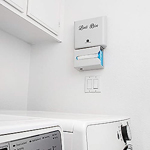 Dryer Sheet Dispenser Magnetic - Sleek Dryer Sheet Holder for Neat Storage Of Laundry Softener Sheets - Sturdy Case for Fabric Softener Sheet for Laundry Room - Compact Dryer Sheet Caddy (Light Grey)