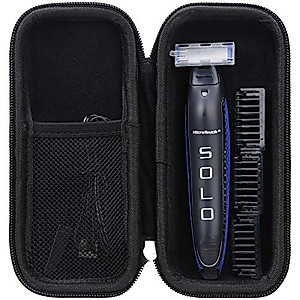 Aproca Hard Storage Travel Case, for Micro Touch Solo Full Body Trimmer and Shaver (Black)(case only)