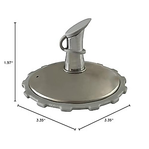 Jarware Stainless Steel Oil Cruet Lid, Wide Mouth Mason Jar Spout Lid