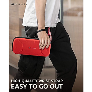 Mumba Carrying Case for Nintendo Switch OLED & Nintendo Switch, [Plus Version] Portable Protective Travel Carry Handbag Pouch for Blade/Battle Case [Large Capacity] (Red)