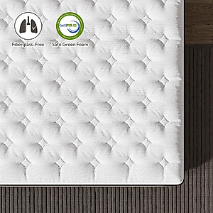 UniPon 12 Inch Hybrid Mattress King, Spring Mattress with Gel Memory Foam, Medium Firm Mattress, Assembled in USA, Supportive Individually Pocket Spring Mattress, Bed in a Box, Pressure Relief