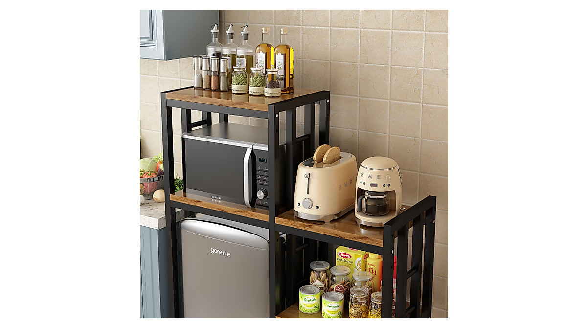Abao Panda 6-Tier Kitchen Bakers Rack - Space Saving Organizer