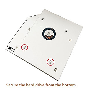 DY-tech 2nd HDD SSD Hard Drive Optical bay Caddy Frame Tray for Dell Latitude E6320 E6420 E6520 E6330 E6430 E6530 Modular Bay with Ejector + Bezel / faceplate