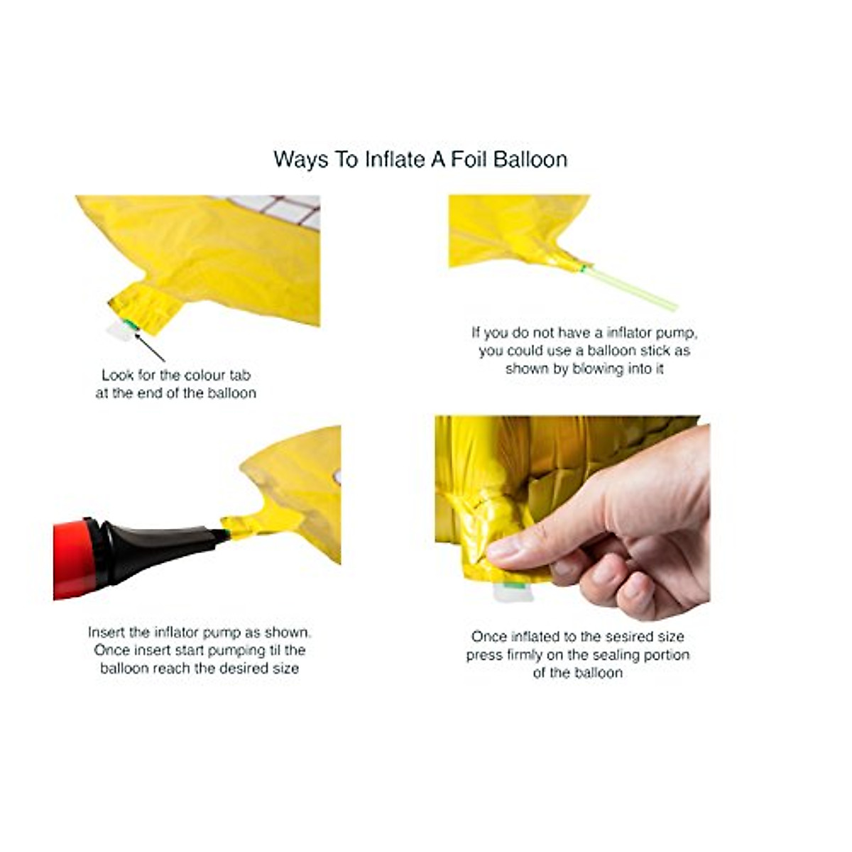 Happy Birthday Balloon Party - Set of 16 Pack Mylar Foil 18 Inch Helium Reusable Ballons For Congratulation Decoration Anniversary Festival Graduation Bouquet Gift Idea Engagement Celebration