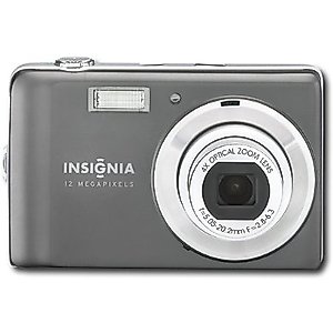 Insignia NS-DSC1112SL 12.0 MP Digital Camera 4 X Opt Zoom - Dark Gray