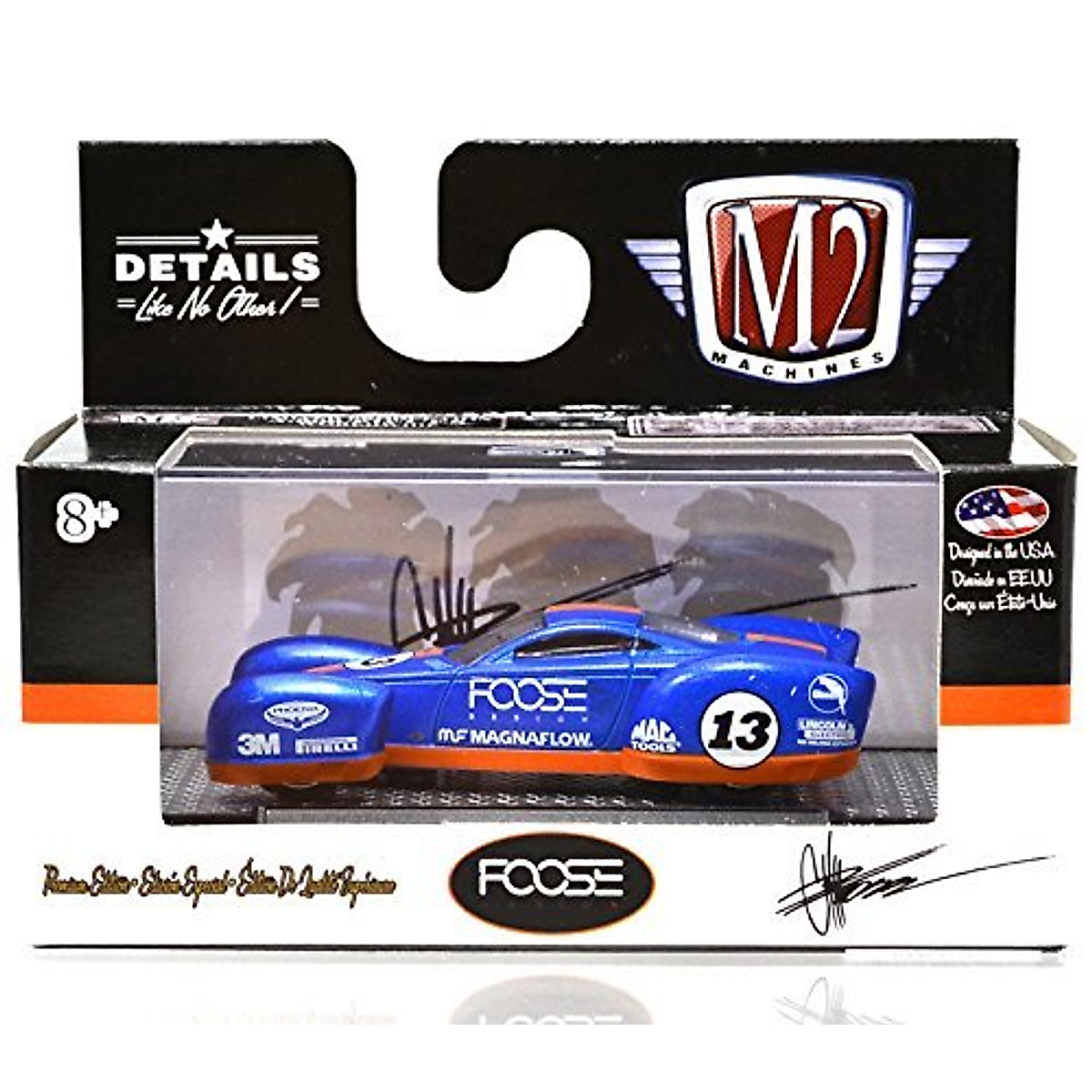 M2 Machines 1: 64SCALE FOOSE DESIGN FOOSE COUPE LAND SPEED RACER (BLUE) one sixty-four scale Guus design Foose Coupe Land Speed Racer (blue) [parallel import goods]