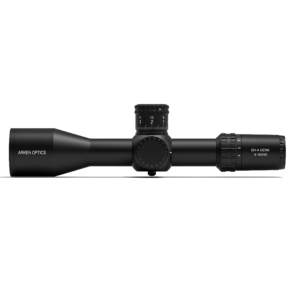 Arken Optics SH4 GEN2 4-16X50 Rifle Scope FFP MIL VPR Illuminated Reticle with Zero Stop - 34mm Tube