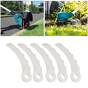 10Pcs Lawn Trimmer Plastic Blades for Knives 198426-9 198383-1 DUR368AZ DUR369AZ DUR368LZ Cutter Head 255mm Cordless Grass Strimmer Replacement Parts