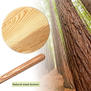 E-ROOM TREND Paper Towel Holder Bamboo Thicken Base Paper Towel Dispenser Kitchen Steady Bathroom Towel Roll Stand Organizer Wooden Paper Roll Holder for Countertop Table Cabinet(A074)