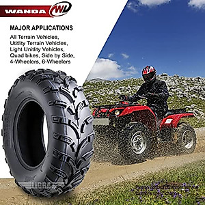 Set of 2 WANDA ATV/UTV Tires 26x8-14 /6PR P373-10205 …
