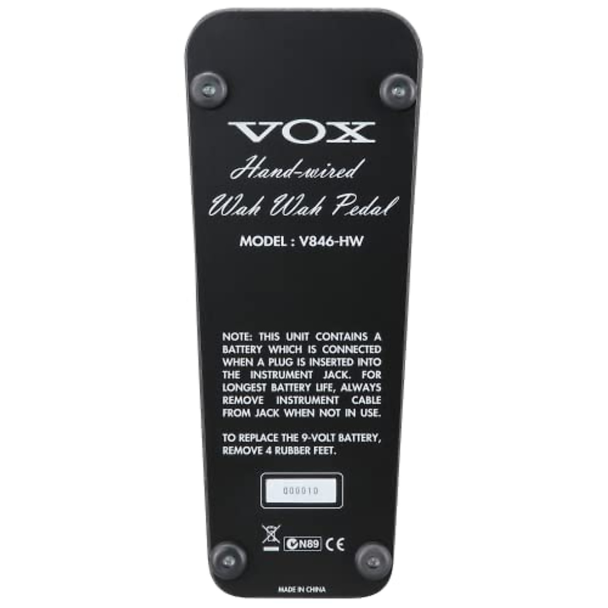 VOX V846HW The Hand-Wired VOX Wah-Wah Pedal