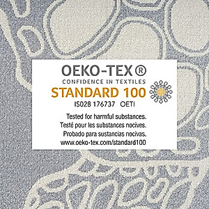 Home Dynamix Marine Sea Turtle Coastal Animal Indoor/Outdoor Rug, Grey/Ivory, 5'2"x7'2"