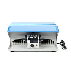 200W Polishing Buffing Machine,Desktop Jewelry Buffing Machine Dust Collector with Light ,110V 0-8000 Rpm/min Multifunction Bench Jewelry Rock Buffing Collector