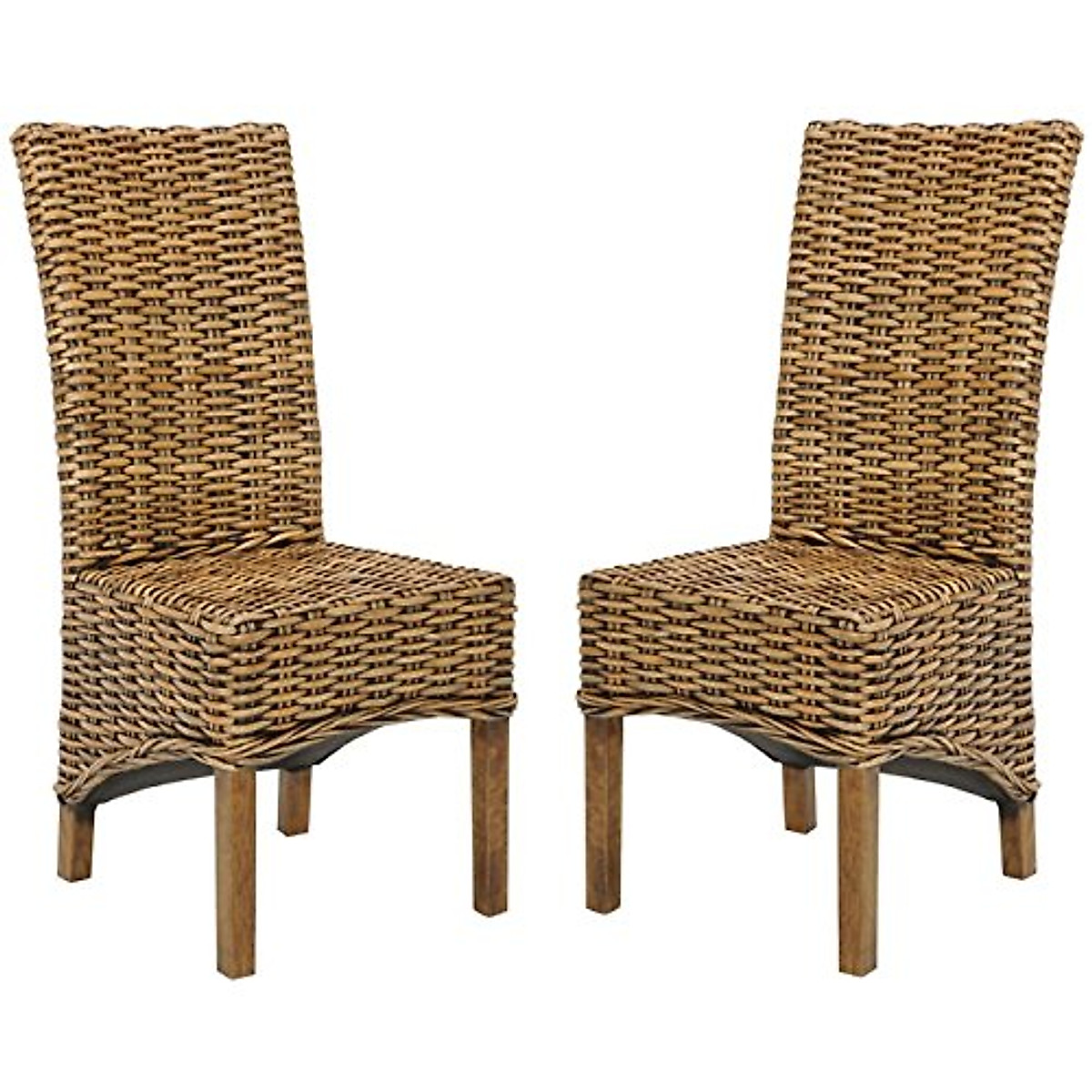 Safavieh Home Collection Isla Brown Dining Chair (Set of 2)