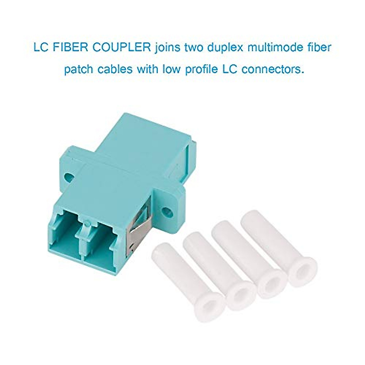 VANDESAIL LC to LC Duplex Multimode Fiber Coupler