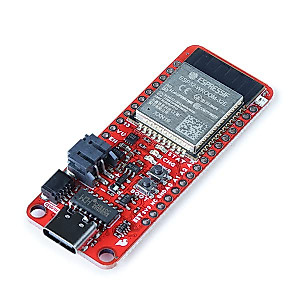 SparkFun Thing Plus - ESP32 WROOM (USB-C) - ESP32-D0WDQ6 Chip Integrated RGB Status LED Operating Voltage: 3.3V Board Dimensions: 2.3in x 1.0in x 0.5in