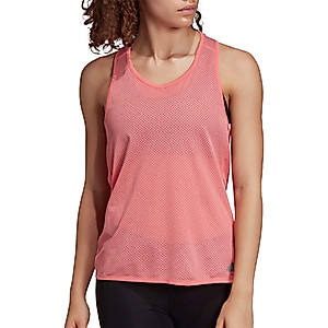 adidas Women's Response Light Speed Running Tank Top (M, Shock Red)