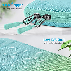 Fintie Slim Carrying Case for Nintendo Switch Lite 2019, Shockproof Protective Portable Carrying Cases, [Slim Fit] Travel Storage Hard Shell w/8 Game Cartridges & Adjustable Hand Strap, Seaside Ombre