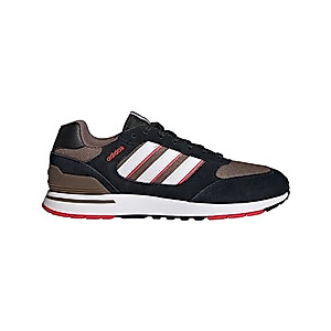 adidas Men's Run 80s Sneaker, Earth Strata/White/Bright Red, 8.5
