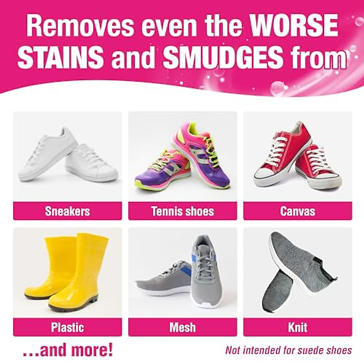 ShoeAnew Quick ’n Brite Cleaning Kit - Footwear Cleaner for All Shoe Types - Sneakers, Boots, Dress Shoes, Collectibles - 12 Ounce Bottle, Soft Bristle Brush and Premium Microfiber Cloth