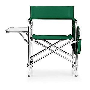 ONIVA - a Picnic Time brand - Sports Chair with Side Table, Beach Chair, Camp Chair for Adults, (Hunter Green)