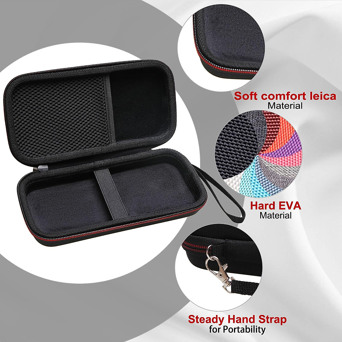 LTGEM EVA Hard Case Compatible with Texas Instruments TI-84 Plus CE/TI-84 Plus/TI-Nspire CX II CAS/TI-Nspire CX II/TI-83 Plus/TI-89 Titanium/TI-85 / TI-88 Color Graphing Calculator, White