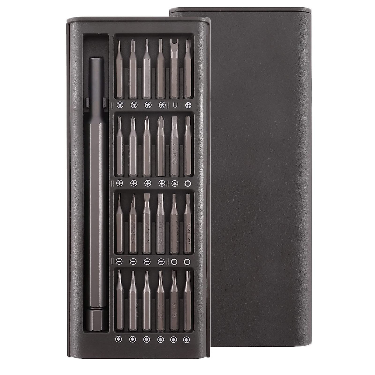 Precision Screwdriver Set, 24 in 1 Magnetic Driver Bit Set, Mini Pocket Screwdriver Repair Tool Kit with Storage Case for Electronics/Smartphone/Tablet/PC/Eyeglasses