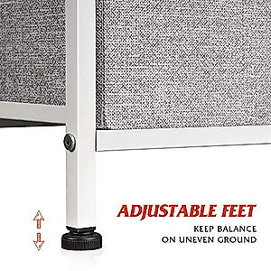 Moromuu Fabric Dresser with 8 Drawers, Storage Dresser for Bedroom, Hallway, Nursery, Entryway, Closets, Sturdy Metal Frame, Wood Tabletop, Easy Pull Handle, Gray