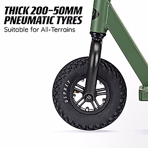 Osprey Dirt Scooter | for Adults and Beginners Bicycle with Chunky Road Tyre Off Road All Terrain Pneumatic Trail Tires and Aluminium Deck, Multiple Colours