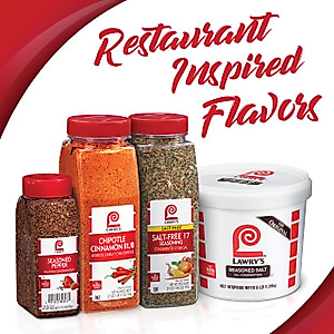 Lawry's Seasoned Pepper, 10.3 oz - One 10.3 Ounce Container of Seasoned All Pepper for a Well-Rounded Flavor of Black Pepper, Sweet Red Bell Peppers, and Spices