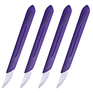 4-Pack Betor MRI Safe Ceramic Scalpel Knife #23 with Safety Cap Non-ferrous