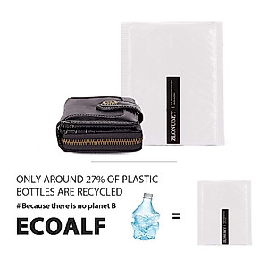 ZLON Small Wallets for Women RFID Blocking Genuine Leather Women Wallet with ID Window (Black)