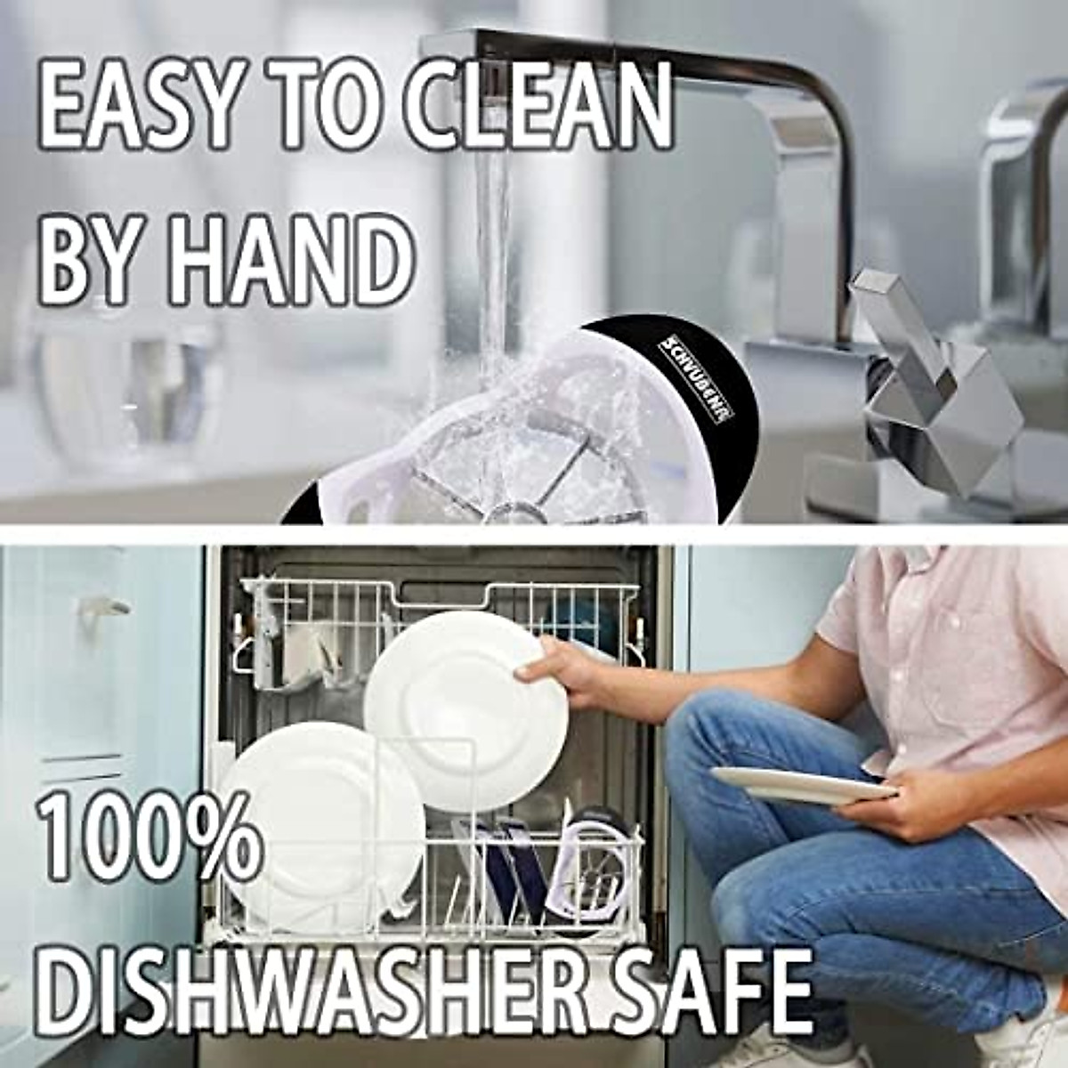 SCHVUBENR 3.5 Inch Apple Slicer - Professional Apple Cutter - Stainless Steel Apple Corer - Super Sharp Apple Slicer and Corer - Apple Corer Tool with 8 Sharp Blades(Black)