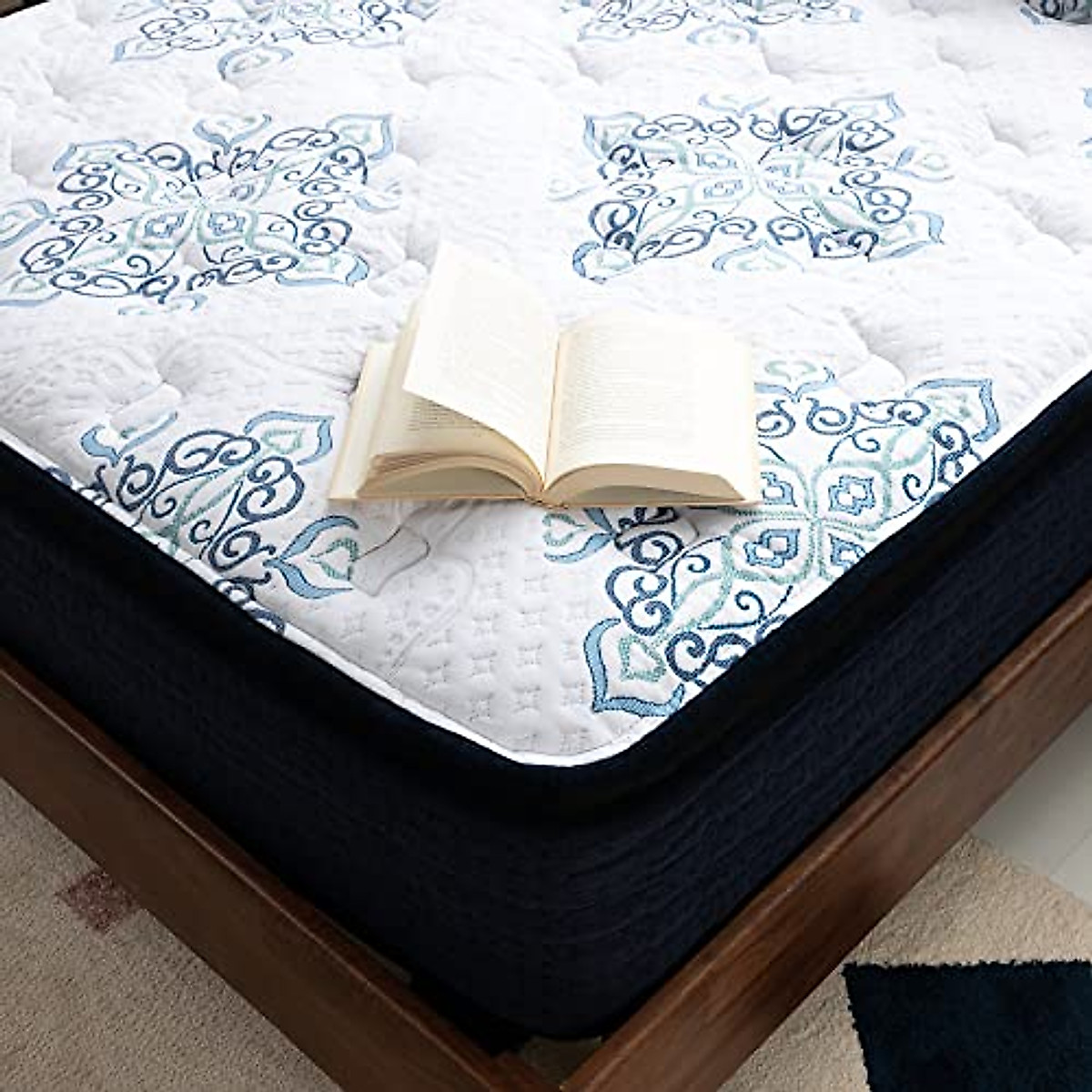 Signature Design by Ashley Mt Dana 16 Inch Eurotop Plush Mattress, CertiPUR-US Certified Foam, California King