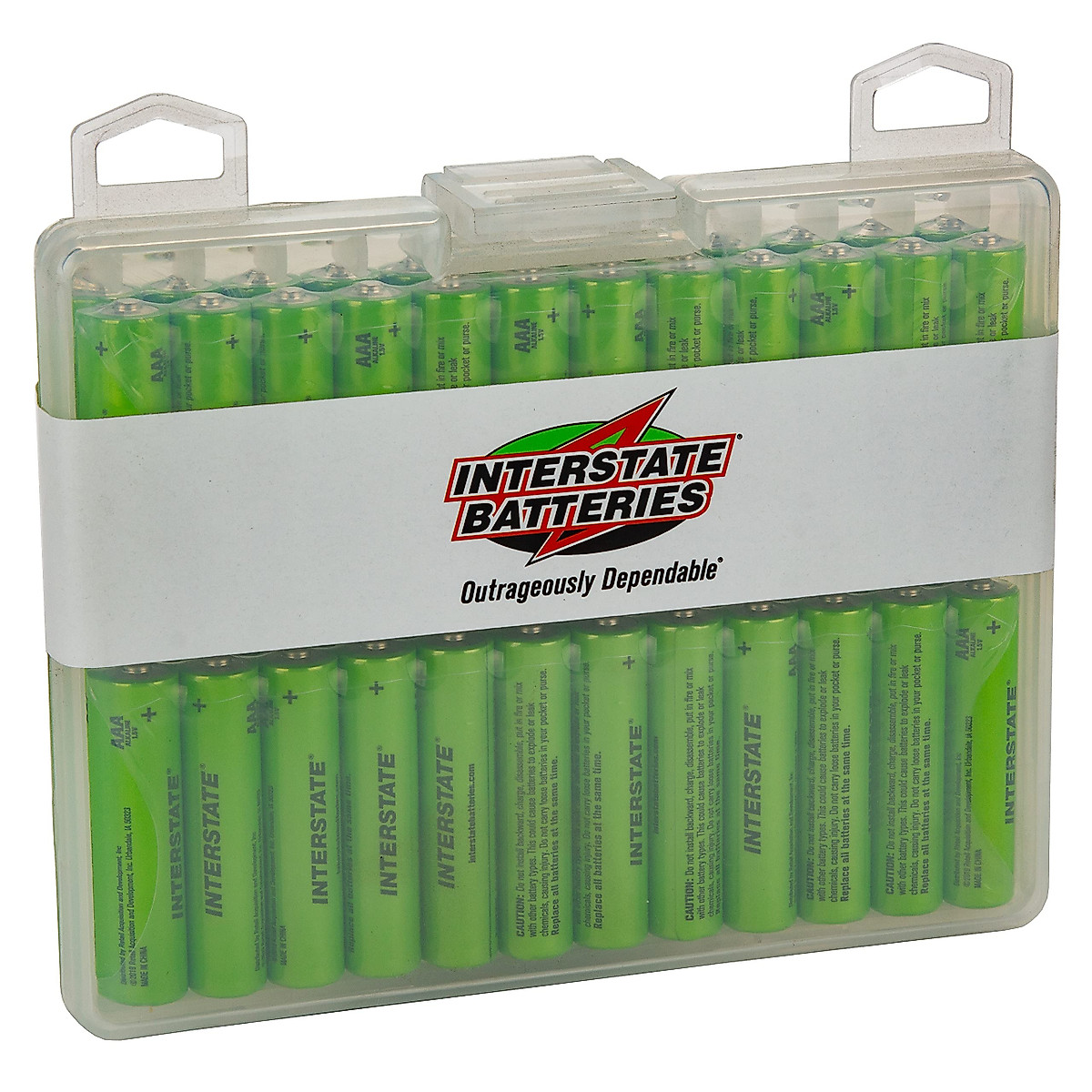 Interstate Batteries AAA Alkaline Battery (48 Pack) All-Purpose 1.5V High Performance Battery - Workaholic (DRY7002)