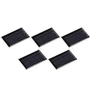 MECCANIXITY Mini Solar Panel Cell 2V 45mA 0.09W 44mm x 26mm for DIY Electric Power Project Pack of 5