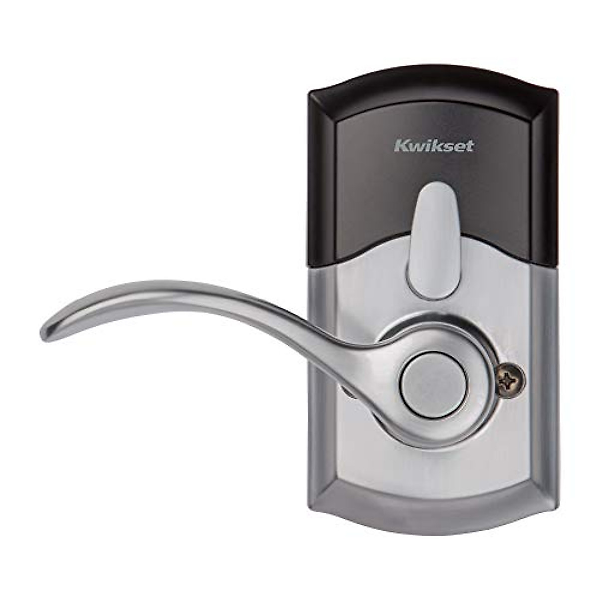 Kwikset 955 Keyless Keypad Door Lock, Electronic Lever Deadbolt, 3 Entry Modes, Auto Lock, SmartKey Security - Satin Chrome