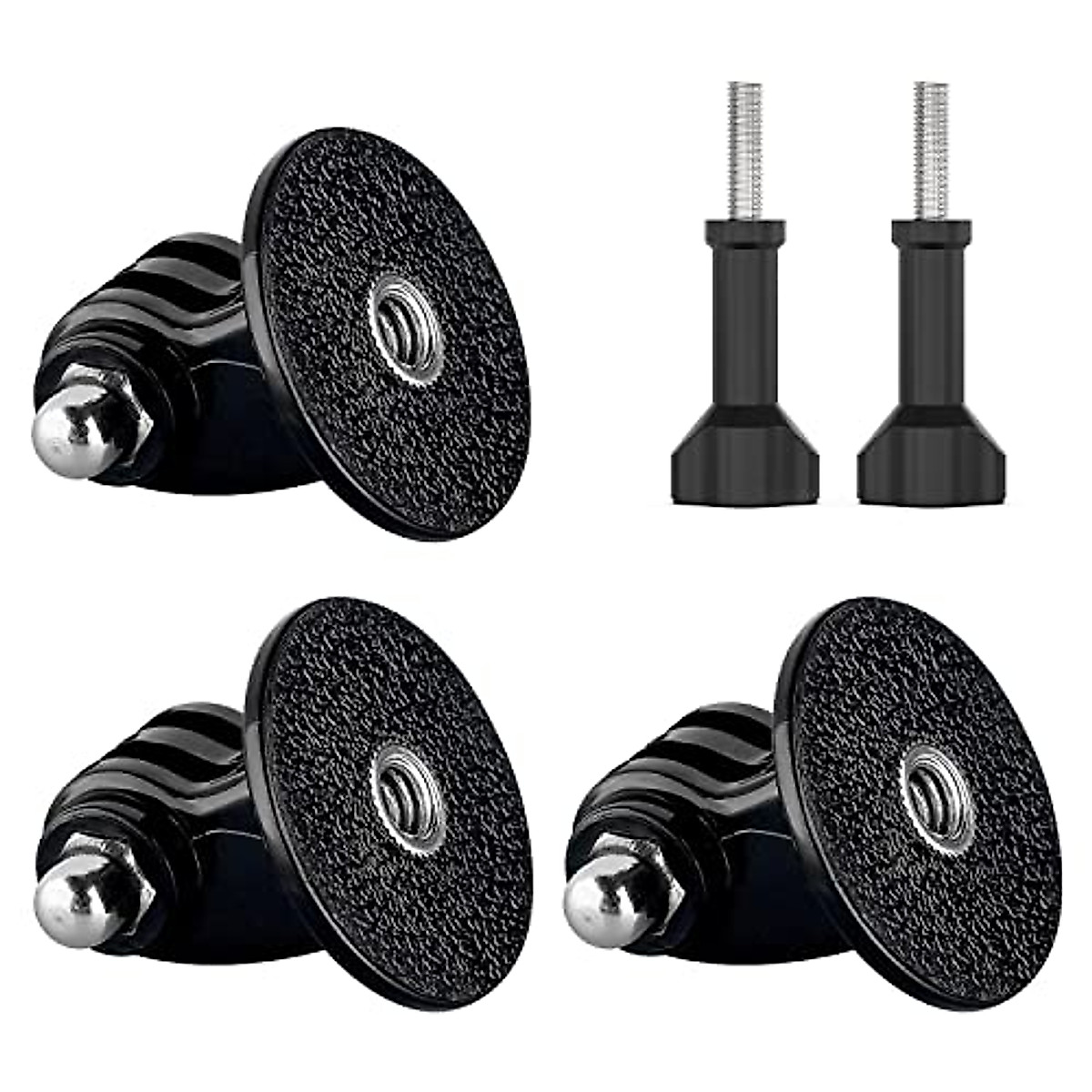 Sametop Tripod Mount Adapter Screw Mount Compatible with GoPro Hero 11, 10, 9, 8, 7, 6, 5, 4, Session, 3+, 3, 2, 1, Hero (2018), Fusion, Max, DJI Osmo, Sjcam, Xiaoyi Action Cameras (5 Packs)