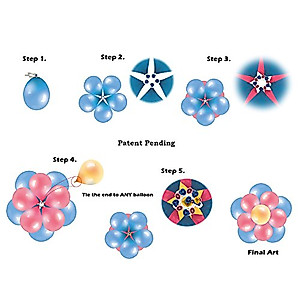 135 pcs Balloon Clips s for Balloon Arch, Balloon Column Stand and Balloon Flowers by Party Zealot