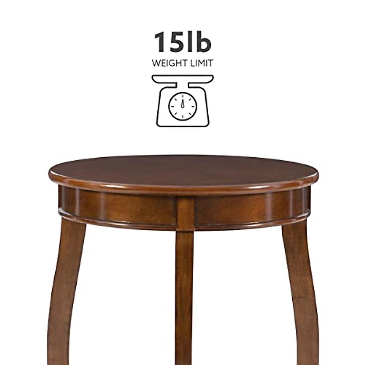 Powell Furniture Powell Hazelnut Round Shelf Table,, 18"L x 18"W x 24"H