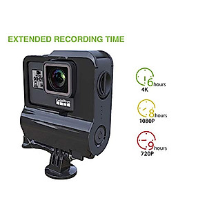 Re-Fuel 9Hr ActionPack Extended Battery (RF-6H50) for GoPro | Compatible with HERO7 Black, HERO6 Black, HERO5 Black & Hero Recording Cameras | IP68 Waterproof & Dust Proof | All-Weather