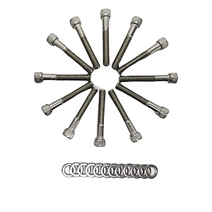 Z Whip SBF Stainless-Steel Intake Manifold Bolt Kit Stainless Steel Socket Cap BOLTS Compatible with Ford Small Block V8 Engines 260 289 302 5.0L Mustang EFI Cars and F-series Trucks SB